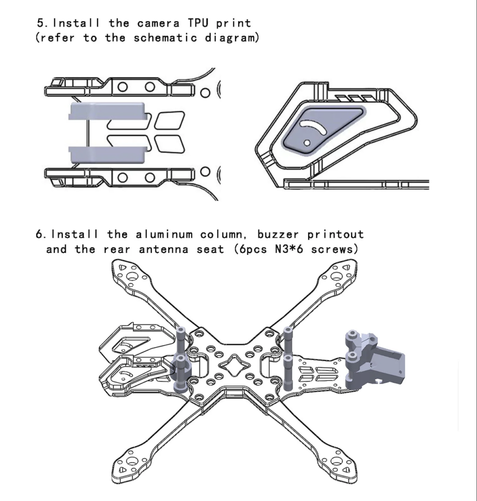 RushFPV ARMOR 5X Freestyle FPV Drone Frame Kit – DFS Racing